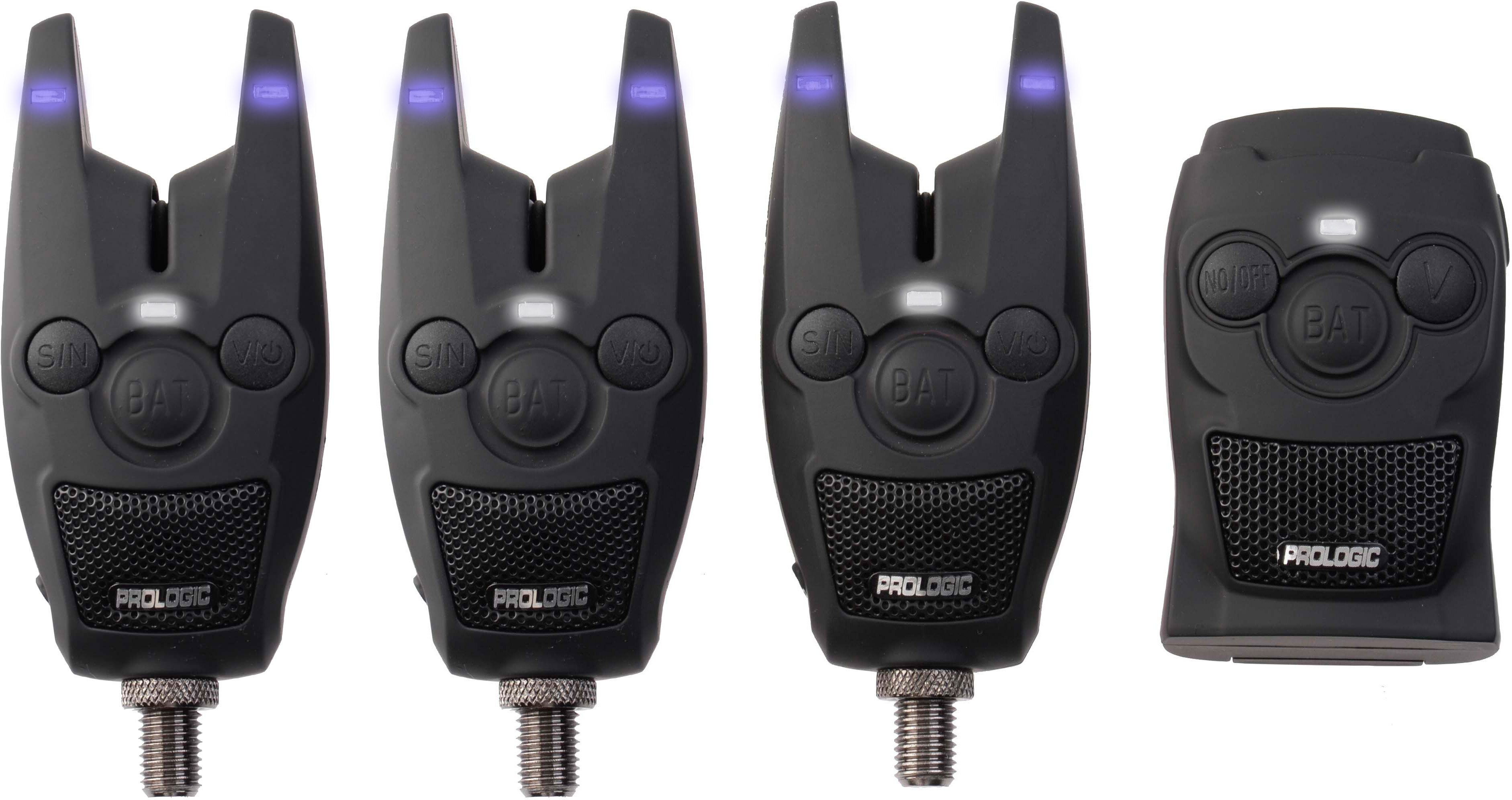 Prologic BAT+ Bite Alarm Set Blue 3+1 - Funk-Bissanzeigerset ...