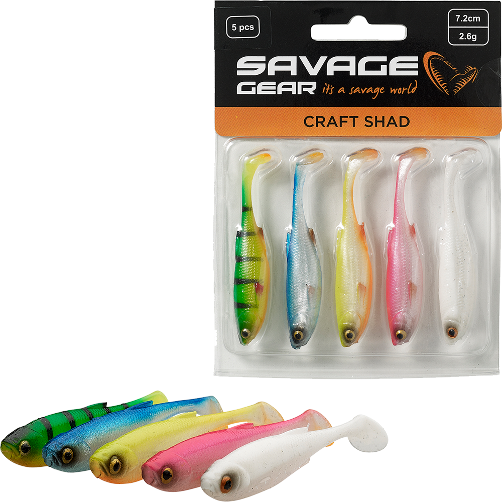 Savage Gear Craft Shad - Dark Water Mix - Fischzeux.at Angelshop, 7,29