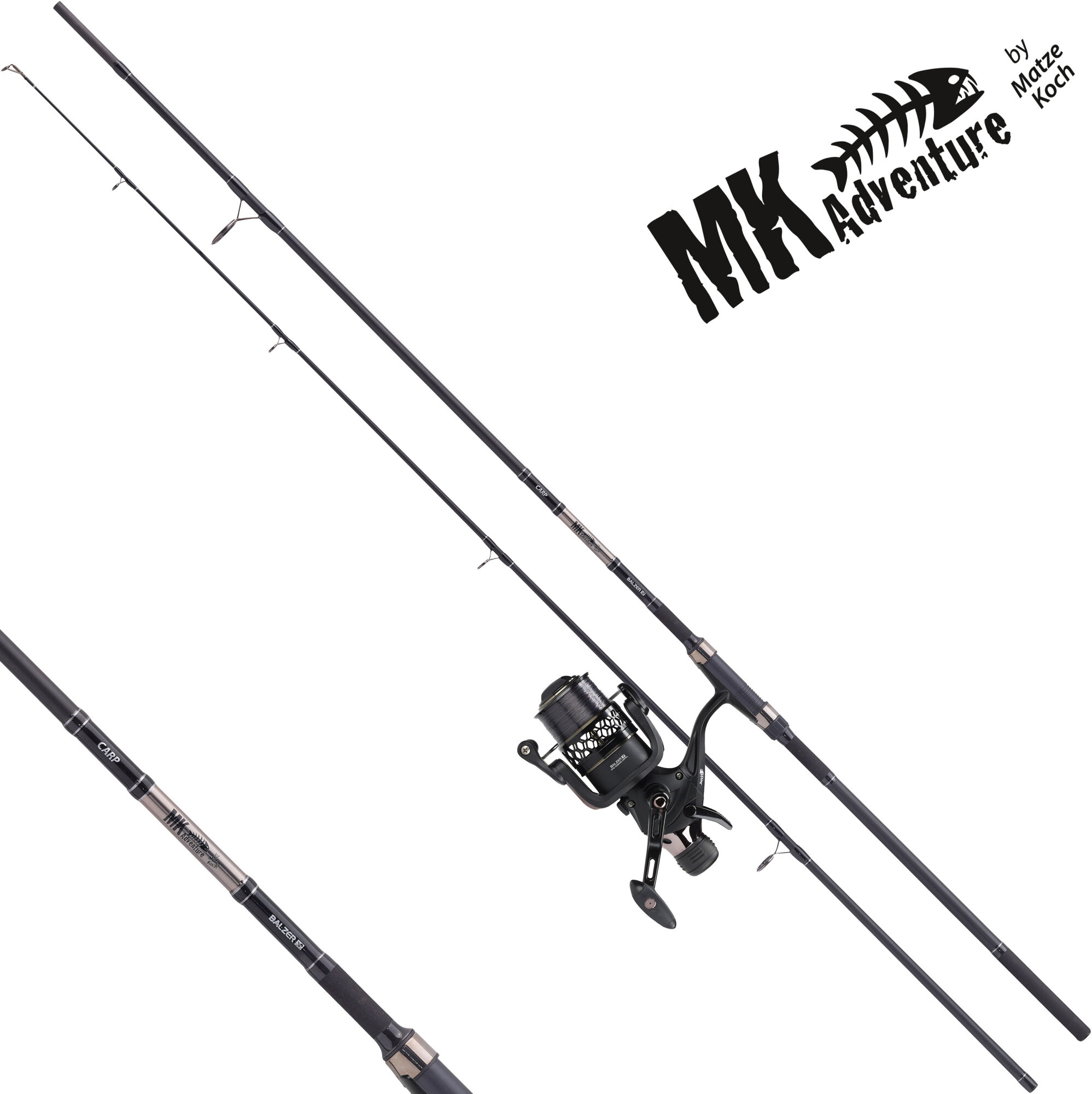 Balzer Profi Karpfenset Mk Adventure Combo Carp 3 00m Mit